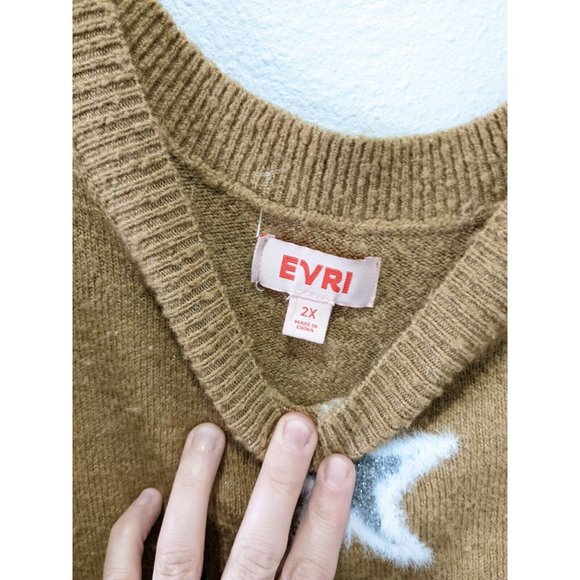 EVRI | Sweaters | Evri 2x Sweater Round Neck Soft Plus Size Stretch ...